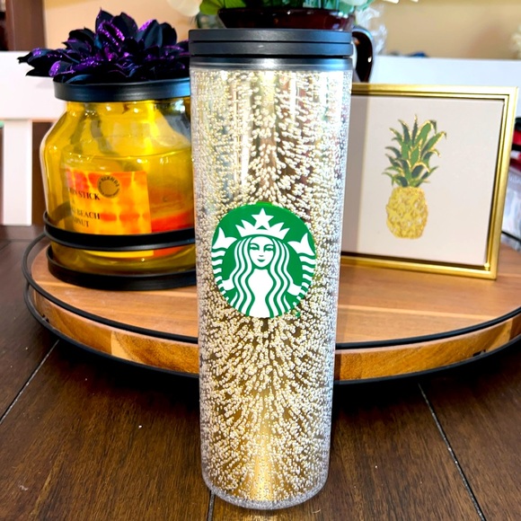 Starbucks | Dining | Starbucks Gold Sprite Bubble Water Bottle 6 Oz ...